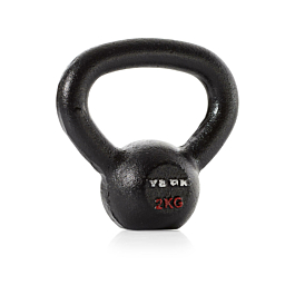 York 2kg Cast Iron Kettlebell