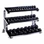 York 3 Tier Dumbbell Tray Rack